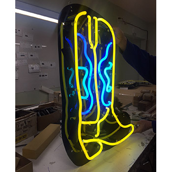Real Photos of Custom Neon Glass Sign - Everything Neon
