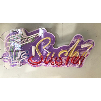 Real Photos of Custom Neon Glass Sign - Everything Neon
