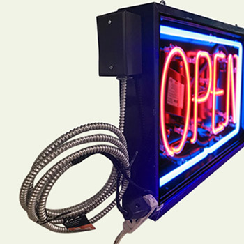 Real Photos of Custom Neon Glass Sign - Everything Neon