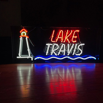 Real Photos of Custom Neon Glass Sign - Everything Neon